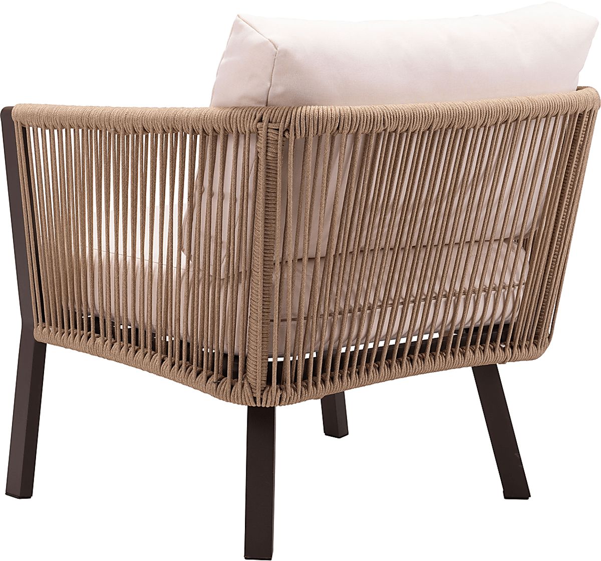 Jetero Brown Polyester Fabric Outdoor Accent Chair | Rooms to Go