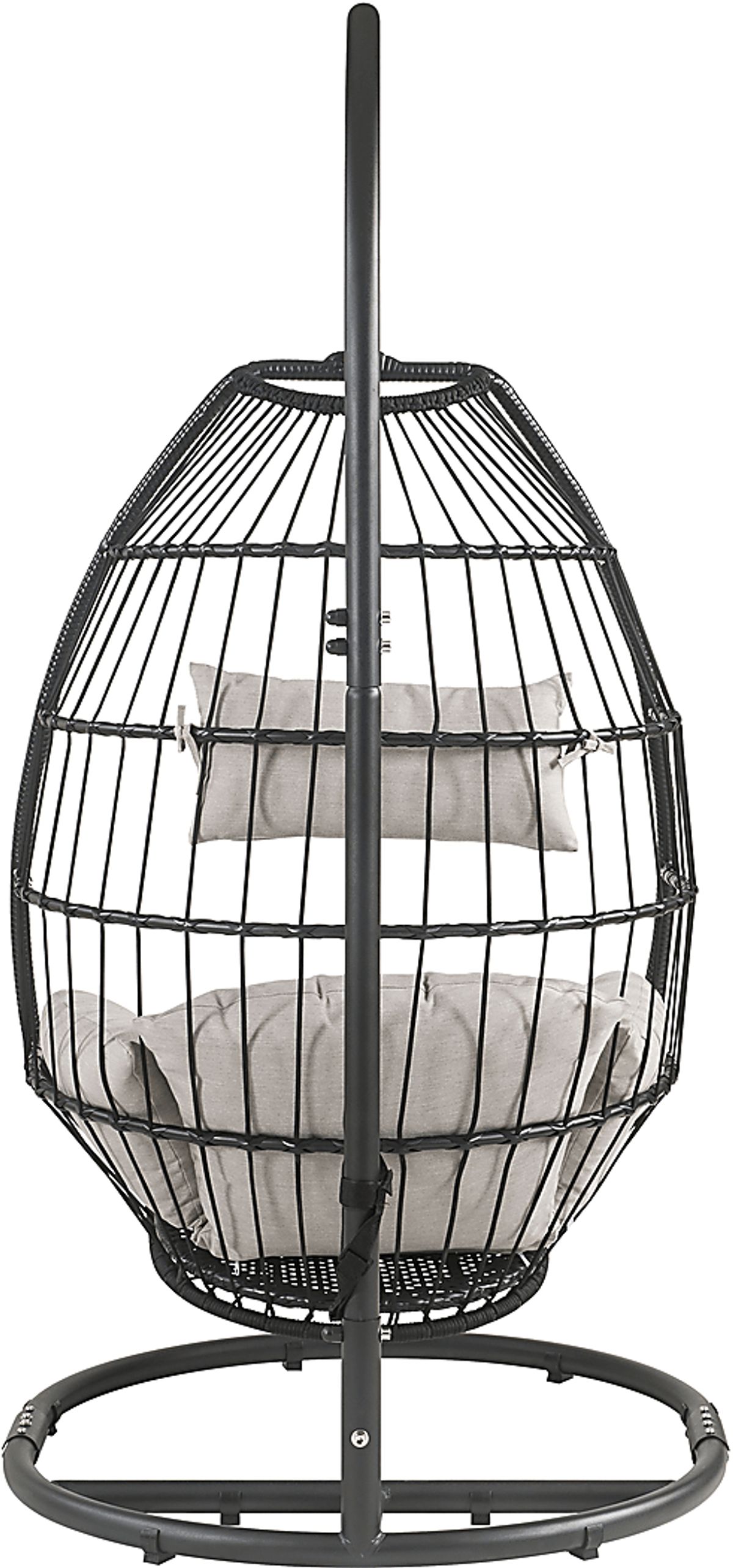 Lolannen Black Polyester Fabric Outdoor Hanging Chair | Rooms to Go