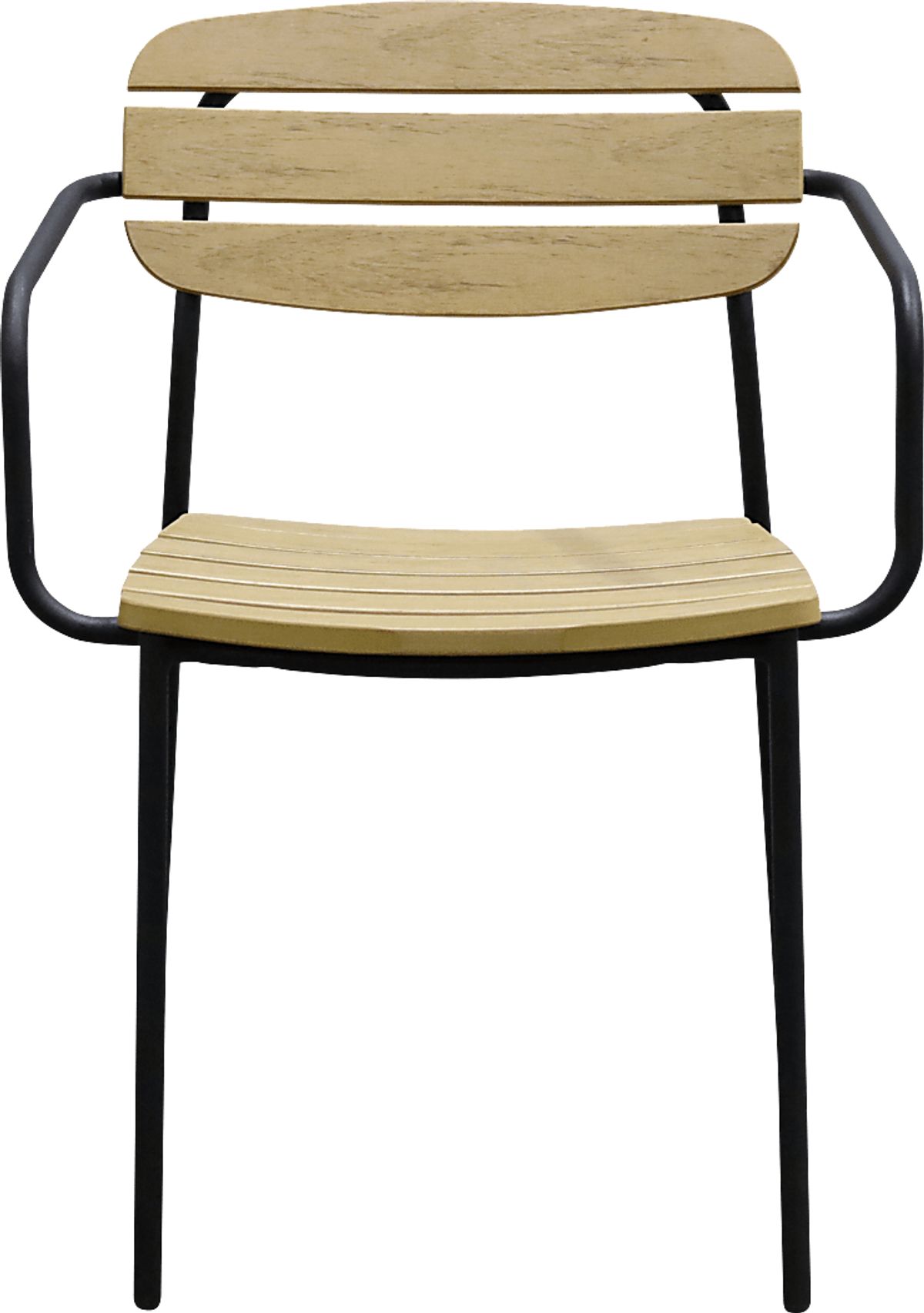 Rufiny Brown Dark Wood Outdoor Arm Chair, Set Of 2 | Rooms to Go