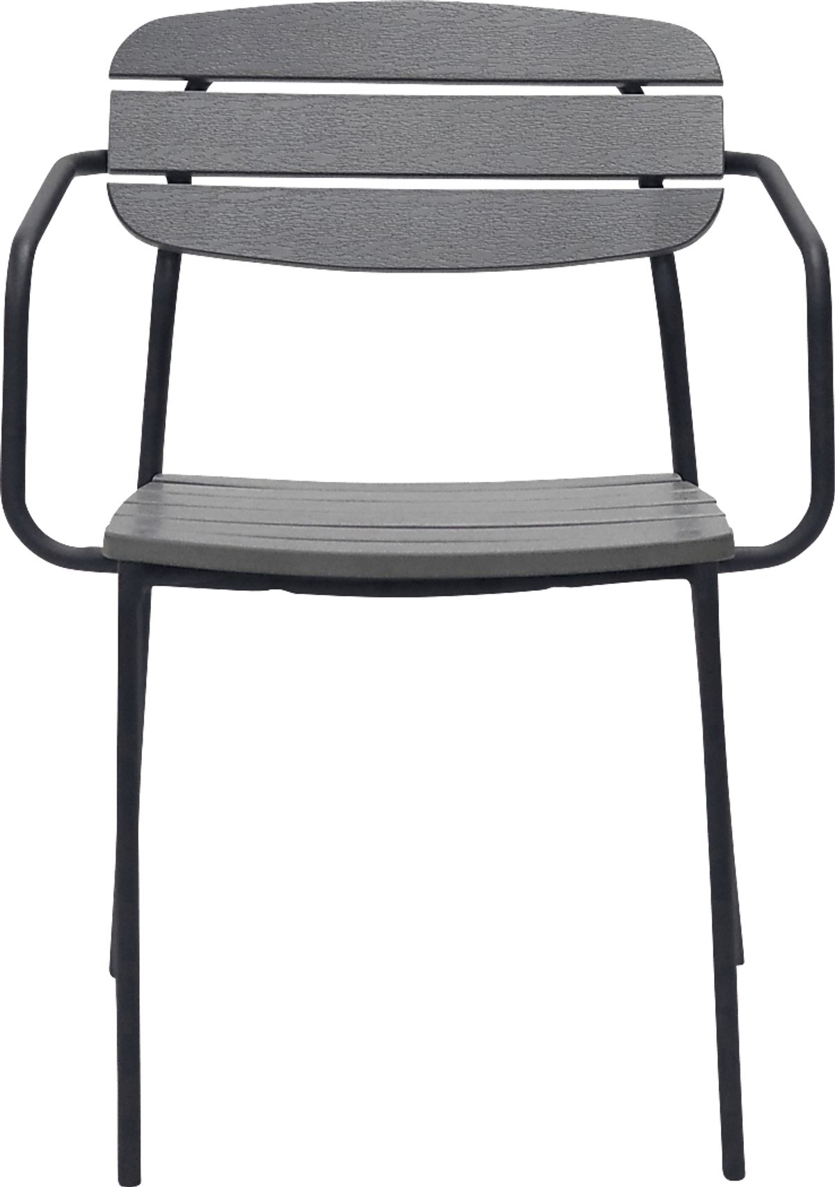 Rufiny Dark Gray Outdoor Arm Chair, Set Of 2 | Rooms to Go