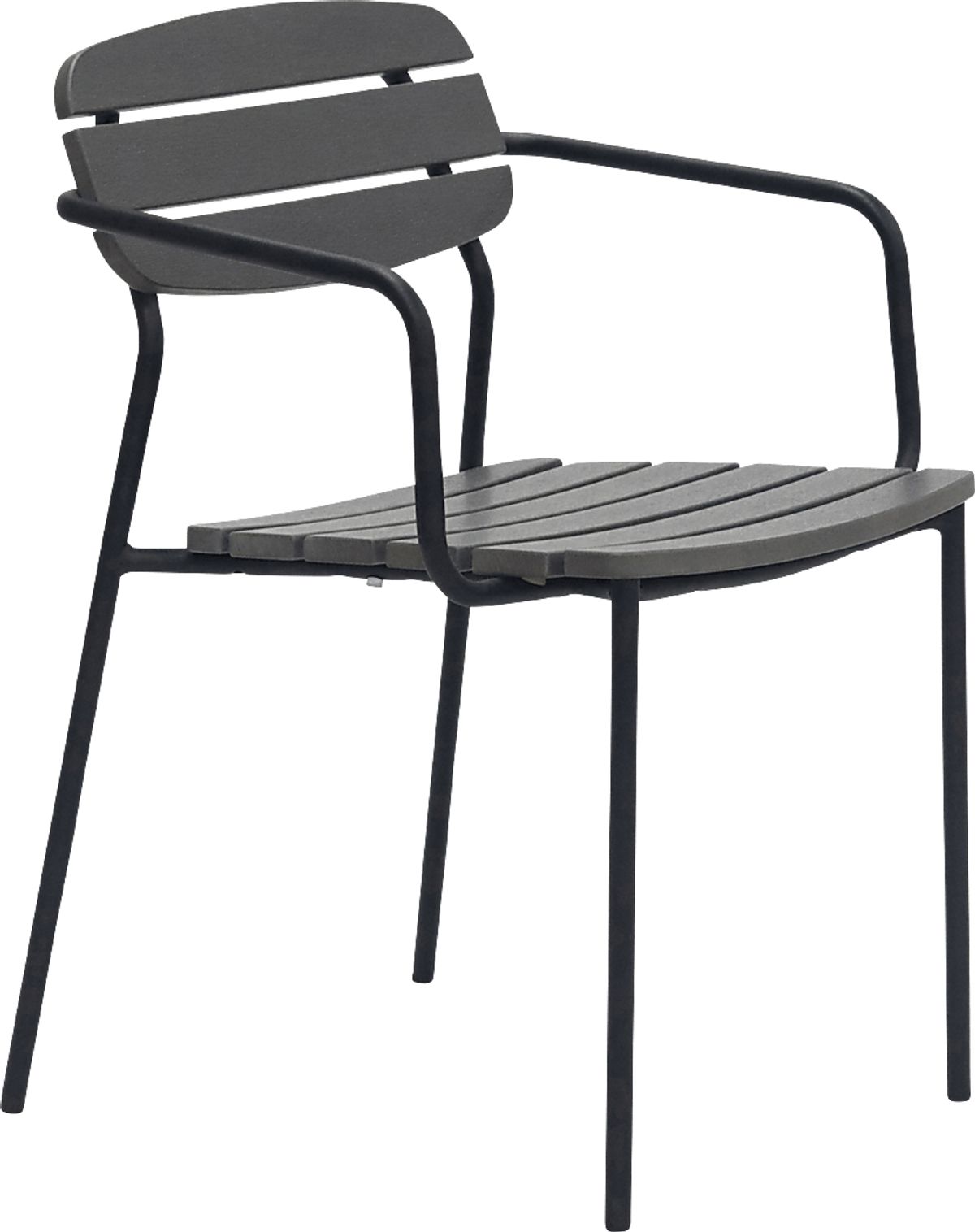 Rufiny Dark Gray Outdoor Arm Chair, Set Of 2 | Rooms to Go