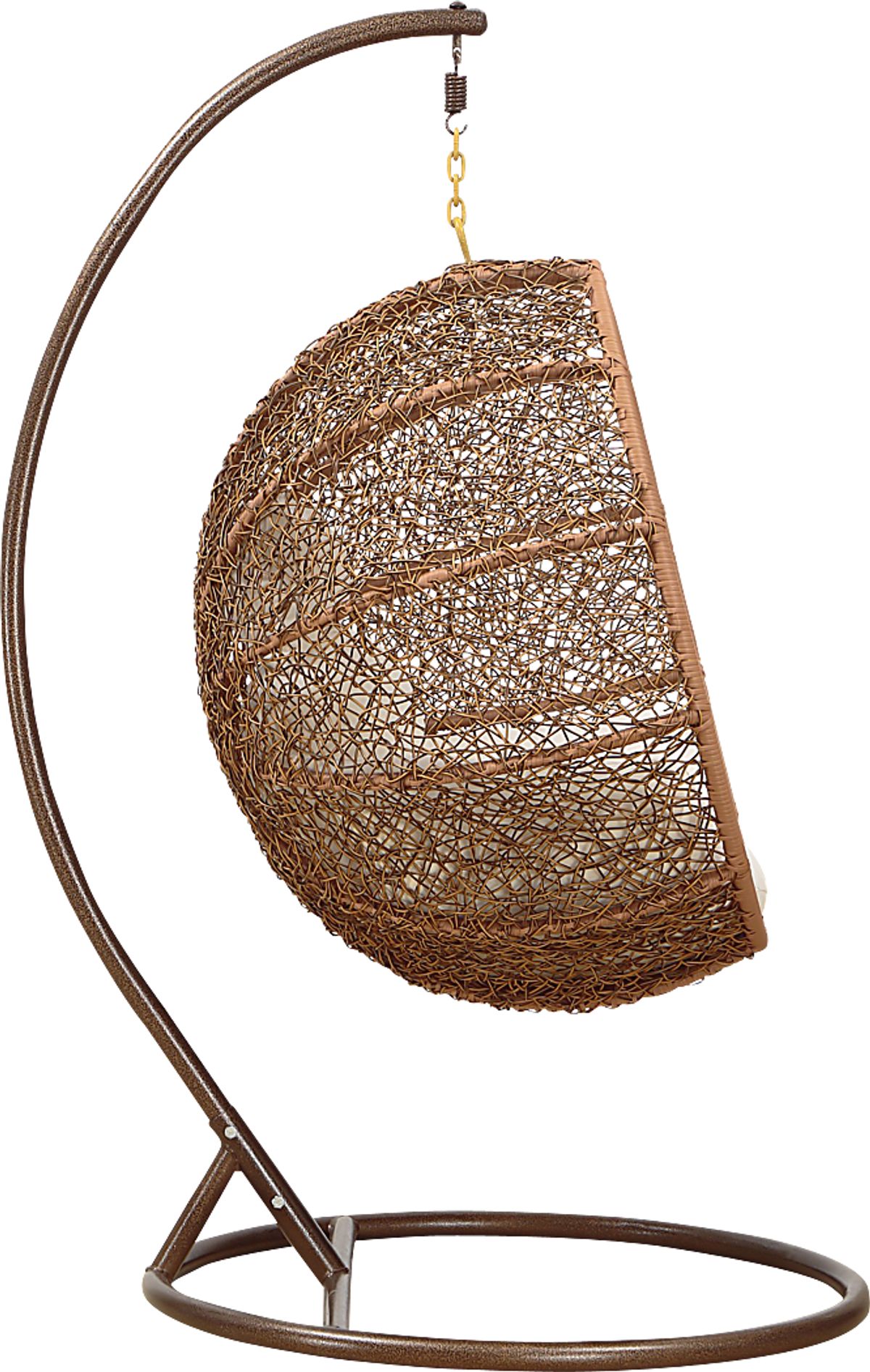 Seahorn Cream Beige Polyester Fabric Outdoor Hanging Chair | Rooms to Go