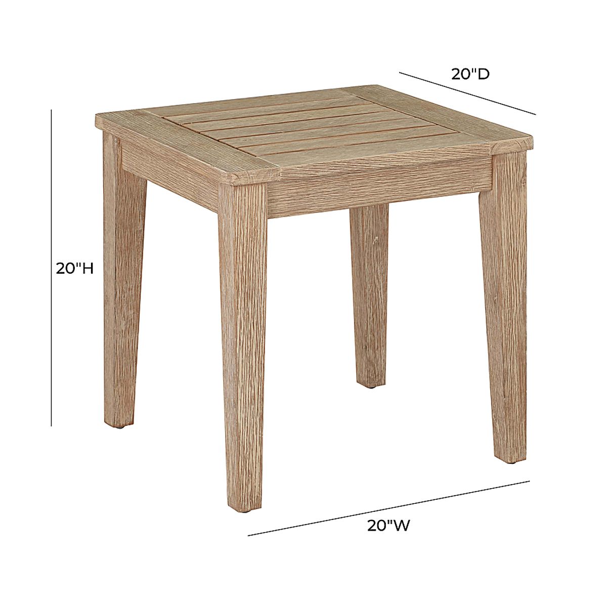 Takena Beige Outdoor End Table | Rooms to Go