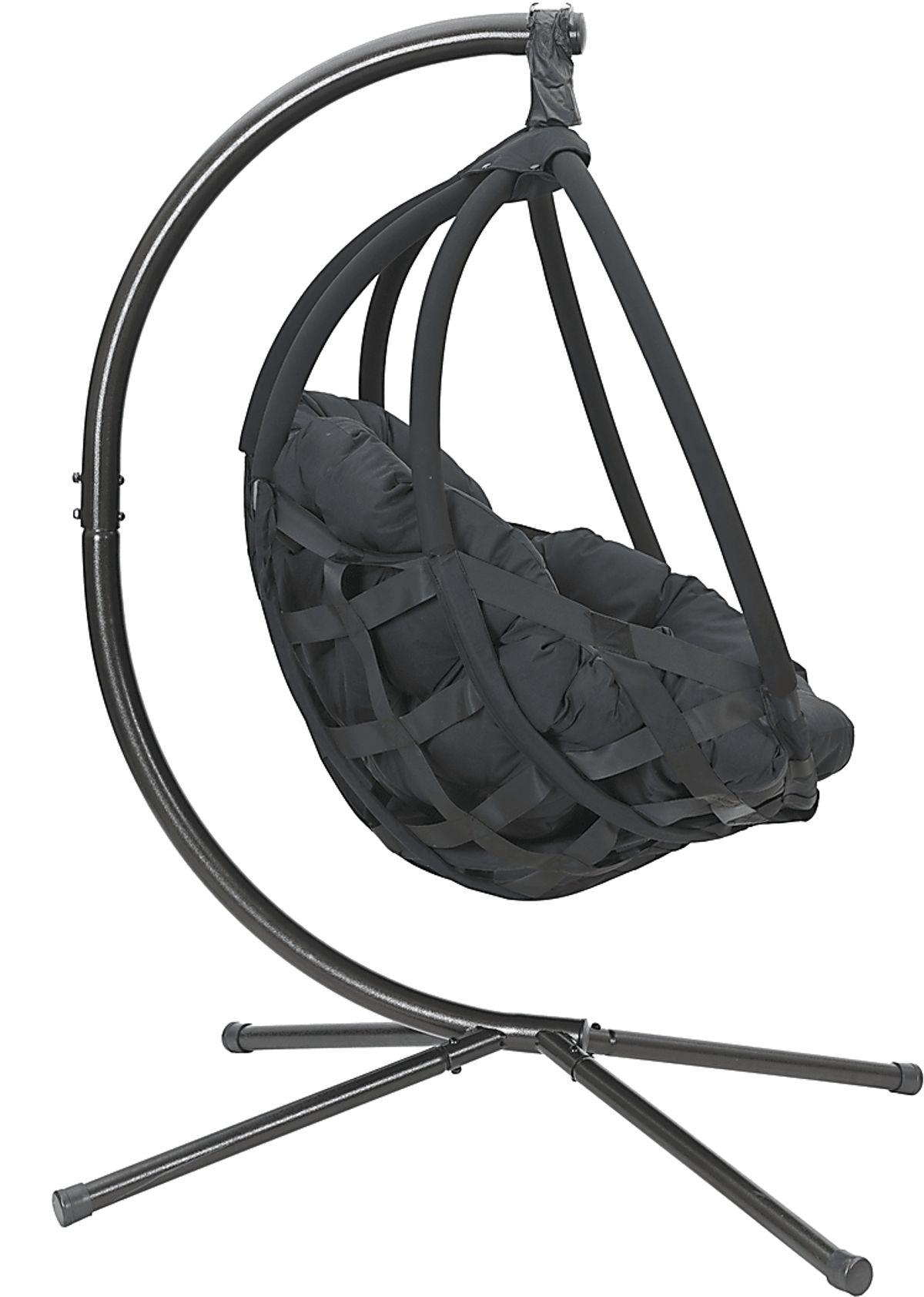 Vanderpoel Black Outdoor Hanging Chair | Rooms to Go