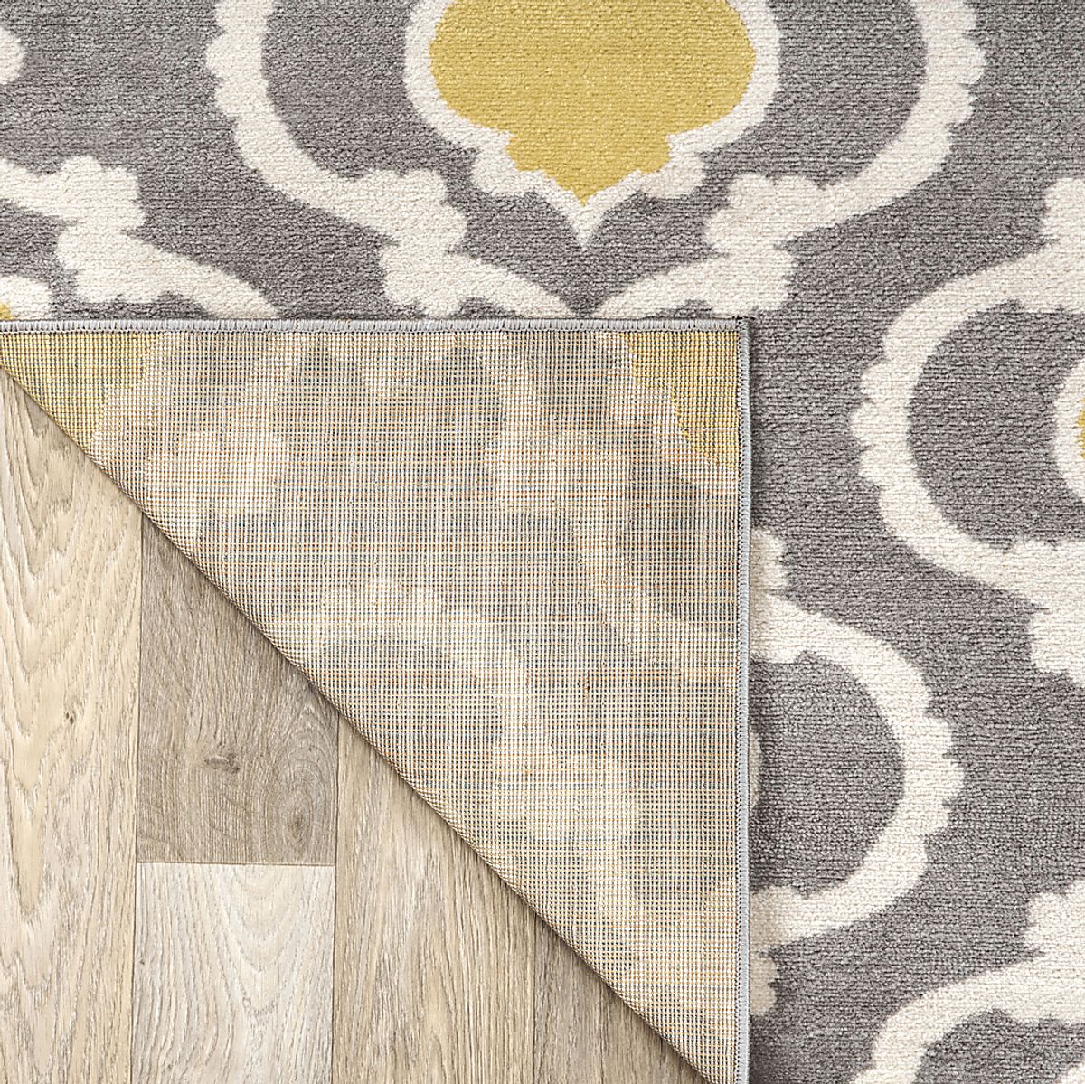 Ovellan Gray,Yellow Rugs | Rooms to Go