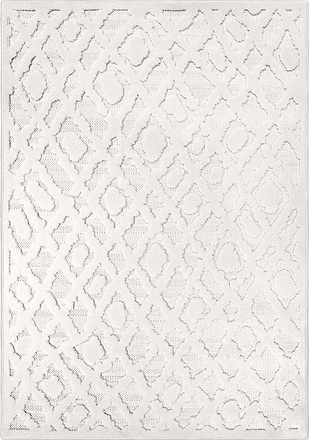 Overlea White Rug | Rooms to Go