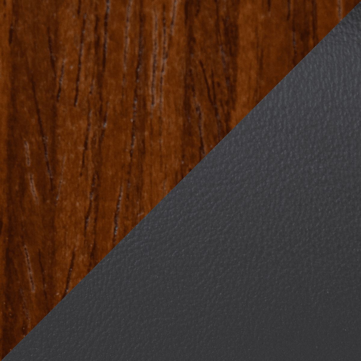 Ovur IV Walnut Dark Wood Black Polyurethane Fabric Counter Height Stool ...