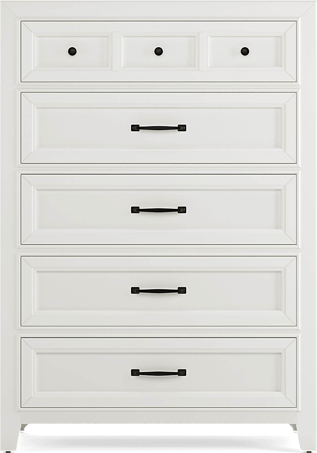 Owings MILL 5 Pc White Colors,White King Bedroom Set With 3 Pc King ...