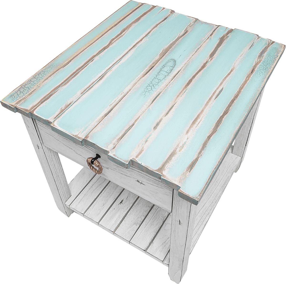 Owoth Blue,White Colors,White End Table | Rooms to Go