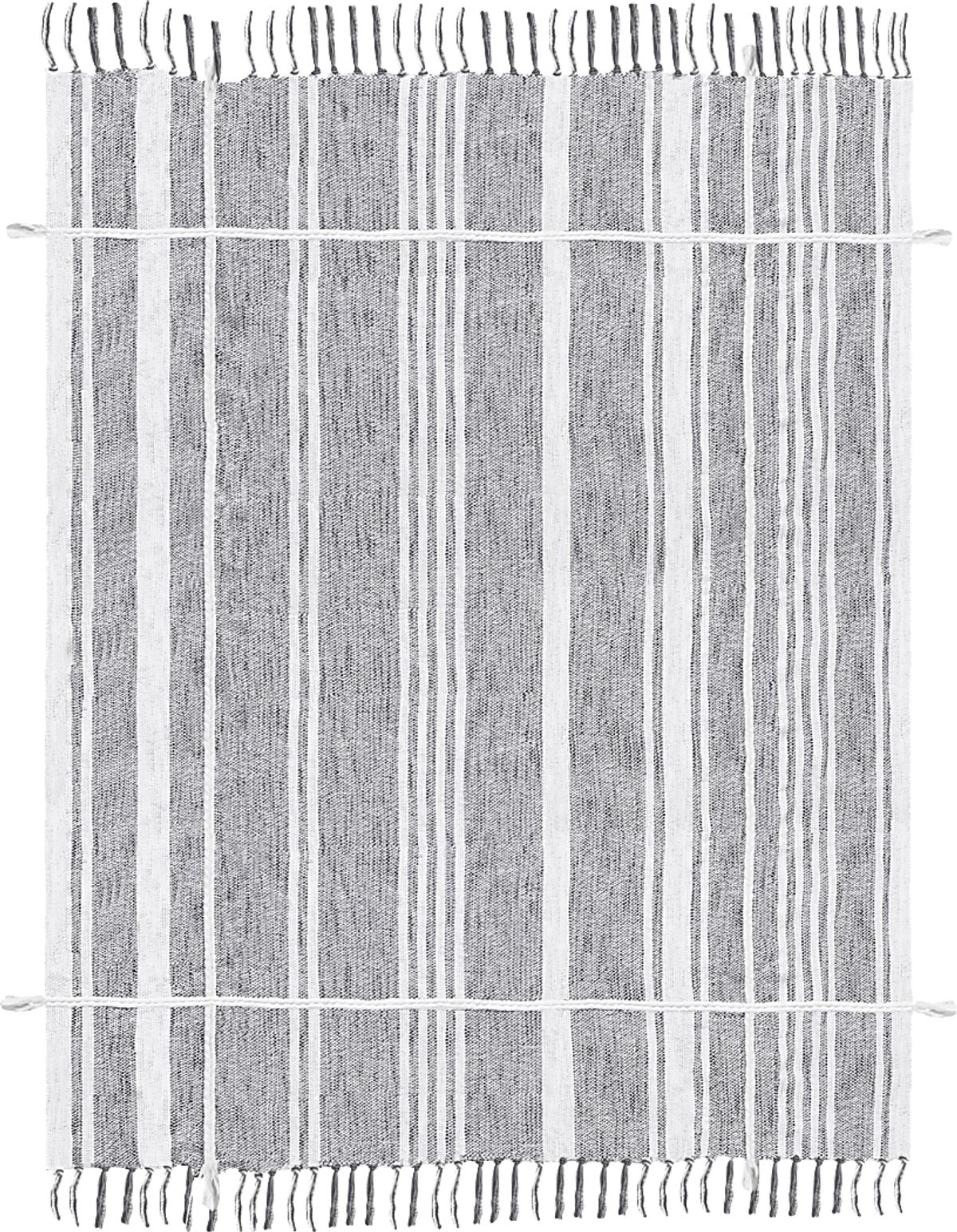 Oxwell Gray Throw Blanket | Rooms to Go