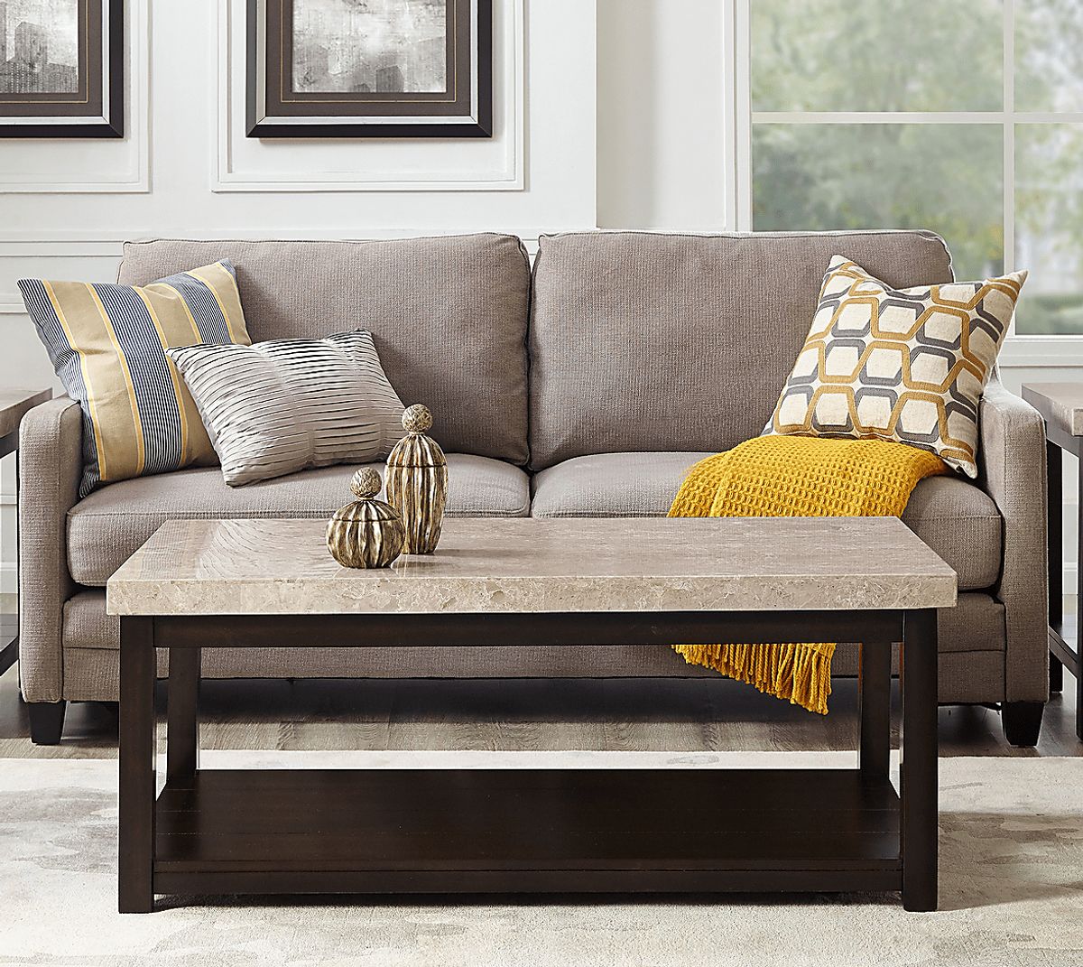 Ozmer Espresso Brown Cocktail Table | Rooms to Go