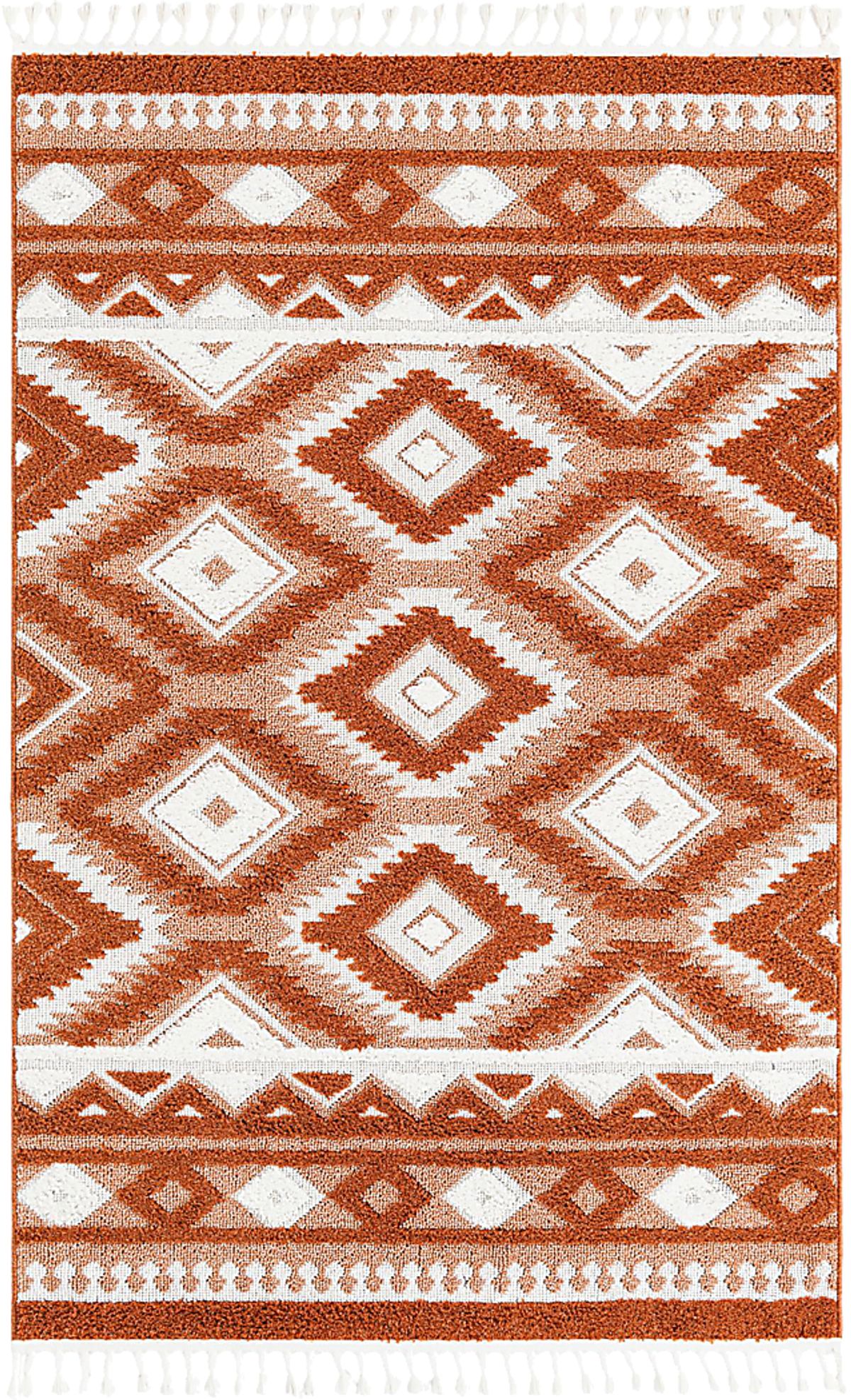 Paari Rust,White Red,White Rugs | Rooms to Go