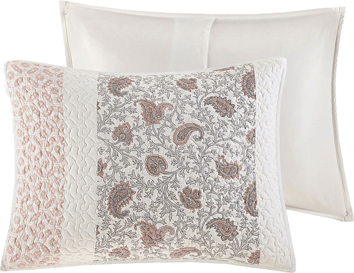Pabl Blush Beige 6 Pc Full Quilt Set | Rooms to Go