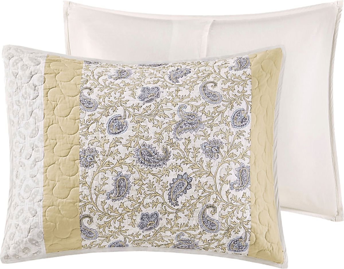 Pabl Yellow 6 Pc Full Quilt Set | Rooms to Go