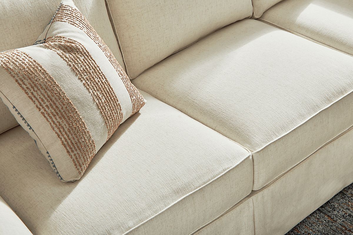 Cindy Crawford Pacific Grove White Woven Sleeper 2 Pc Right Sectional ...