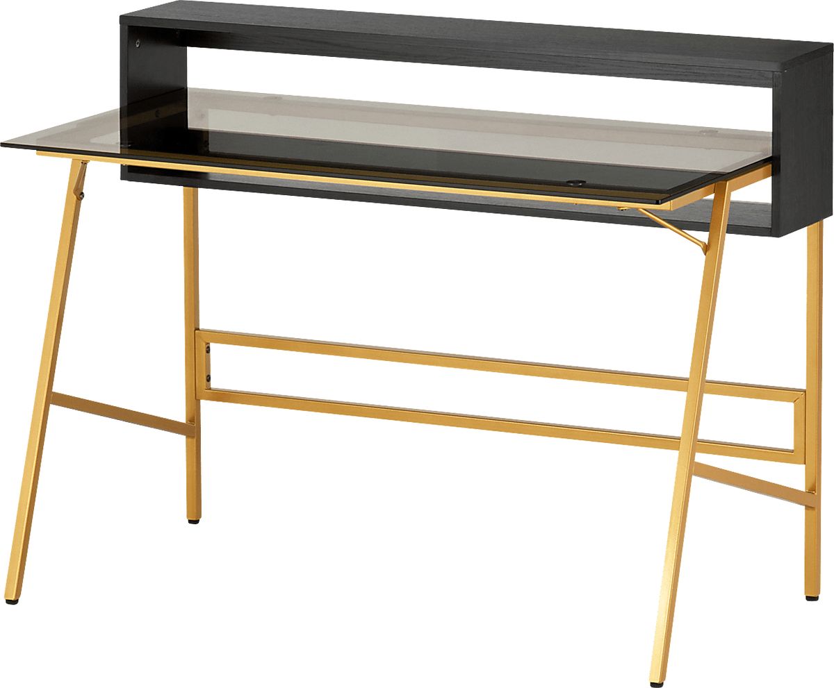 Pacmiota Gold Yellow Desk | Rooms to Go