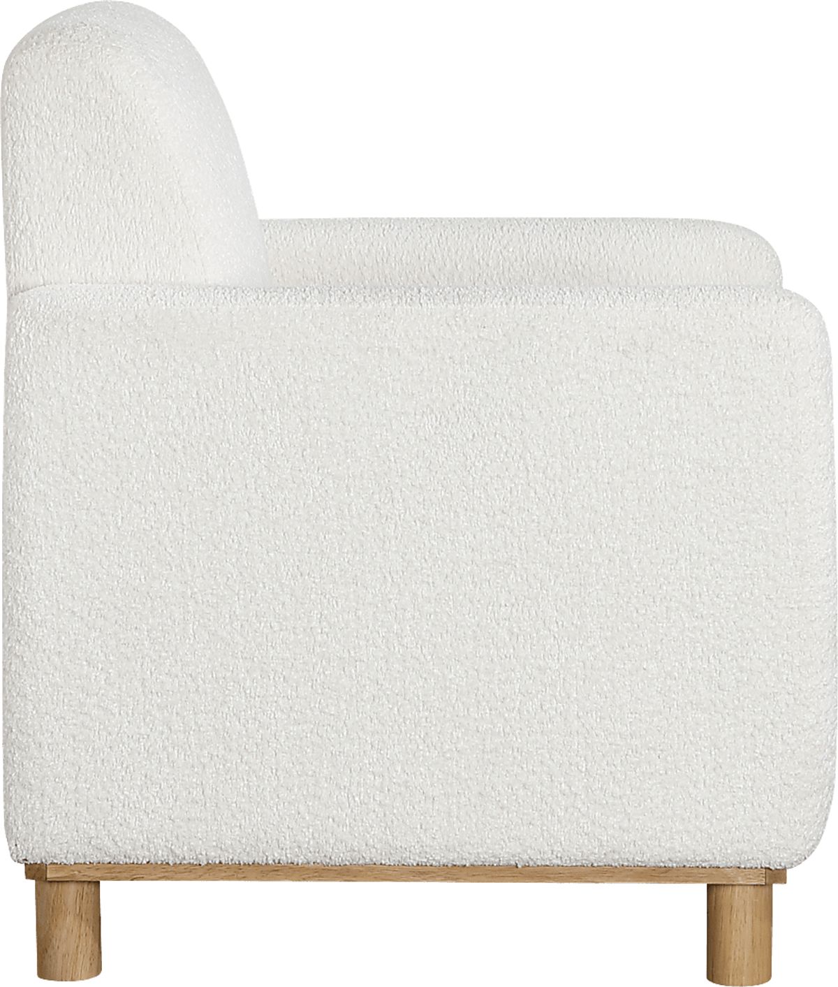Paenui White Polyester Fabric Arm Chair | Rooms to Go