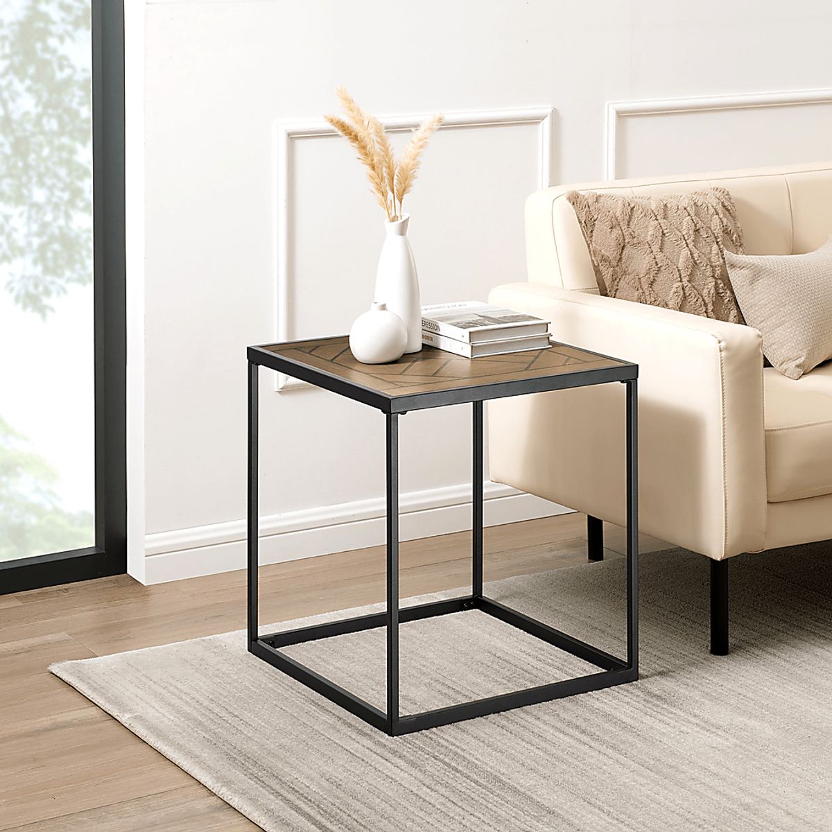 Palcia Brown Dark Wood End Table | Rooms to Go