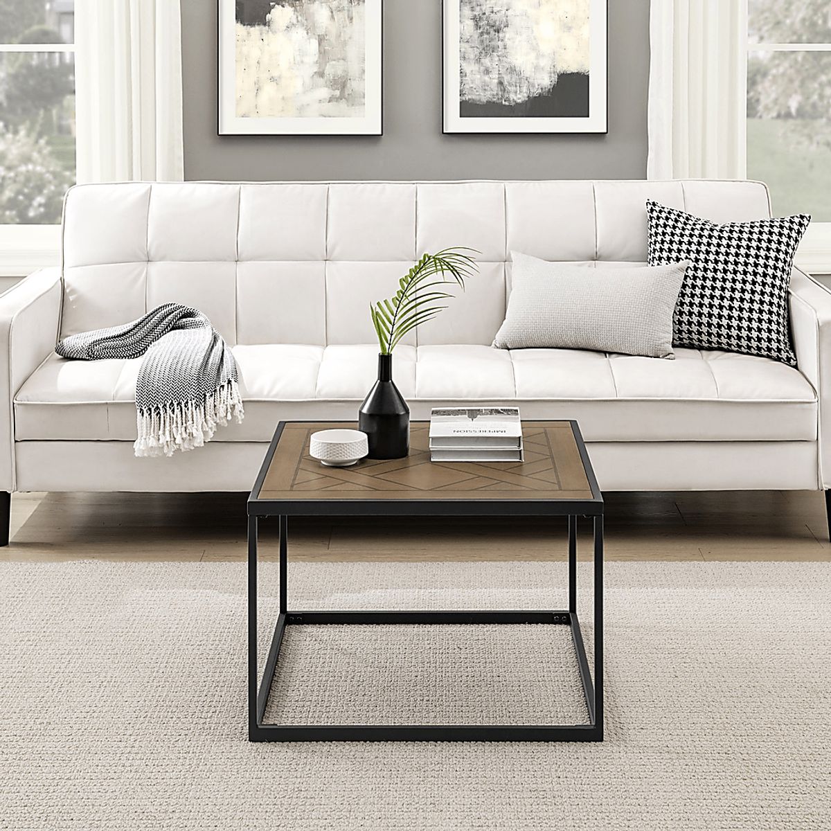 Palcia Brown Dark Wood Cocktail Table | Rooms to Go