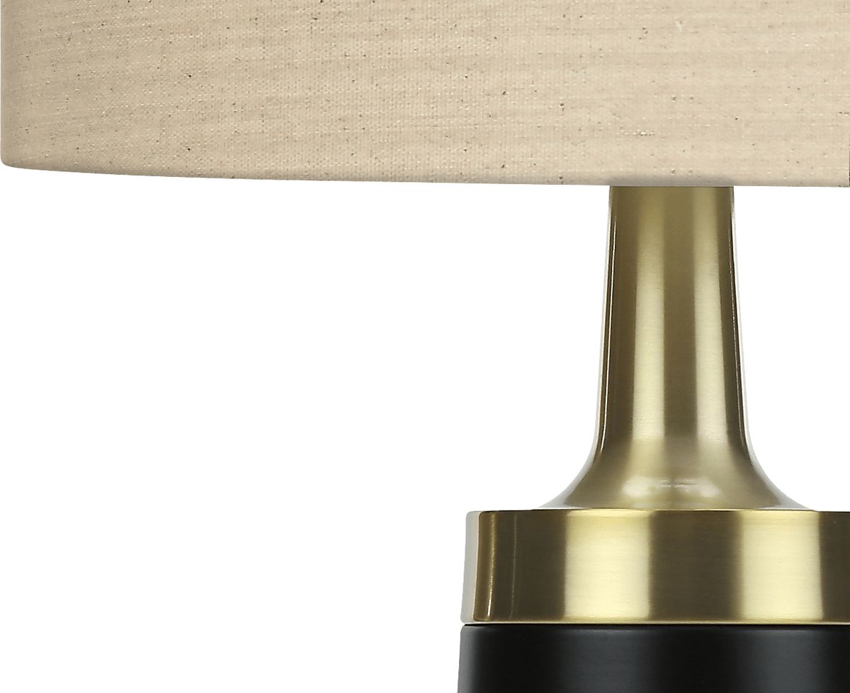 Pallister Cave Black Table Lamp | Rooms to Go