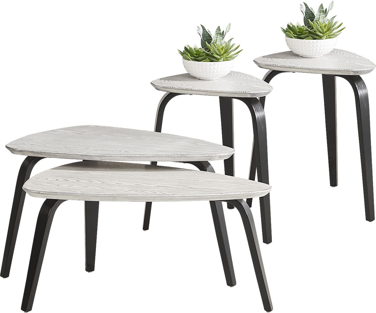 Pallola Dove Gray 3 Pc Table Set | Rooms to Go