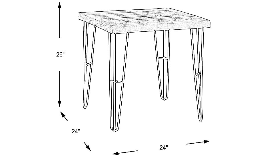 Palm Grove Brown End Table - Rooms To Go