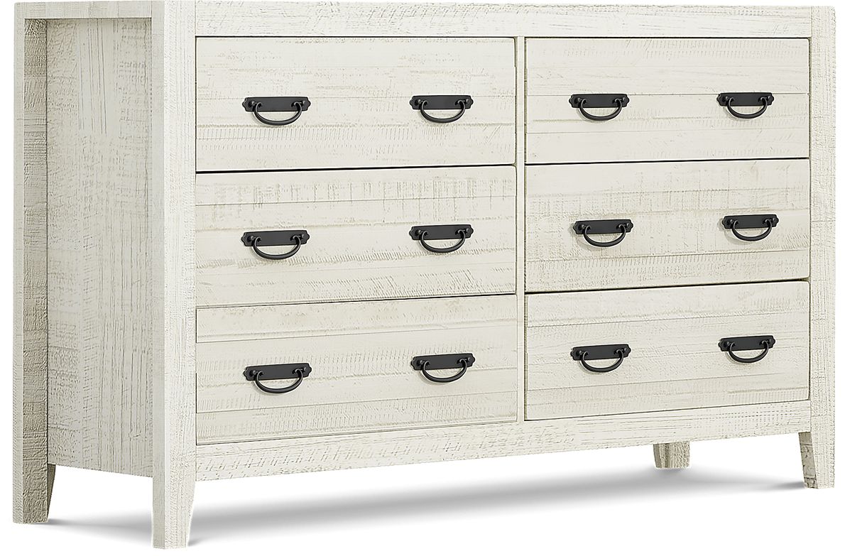 Palm Grove White 7 Pc King Panel Bedroom - Rooms To Go