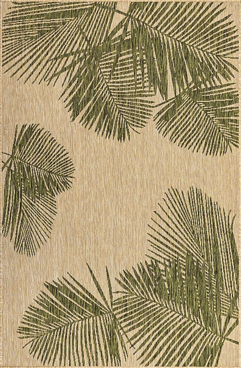 Palms Breeze Green Outdoor Rug - Rooms To Go