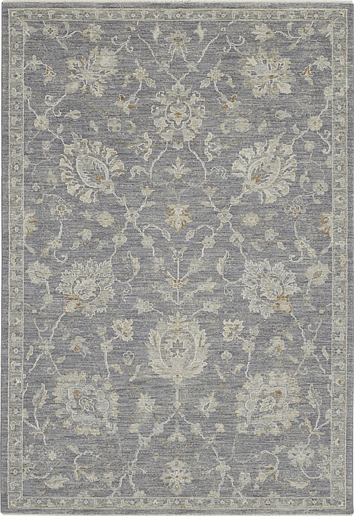 Palmyri Gray Polyester,Polypropylene Fabric Rug | Rooms to Go