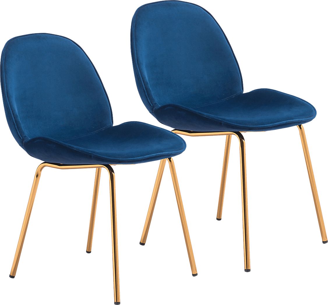 Palou Blue Side Chair, Set of 2 - Rooms To Go