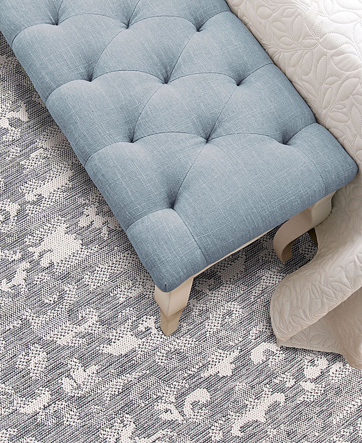 Pamelia Blue Rug | Rooms to Go