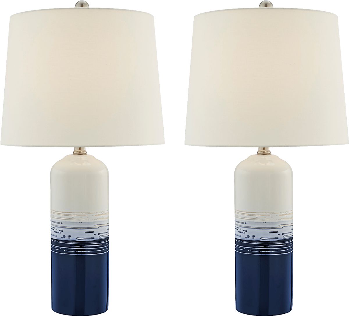 Pamie Place 2 Pc Blue Set Of Lamps | Rooms to Go