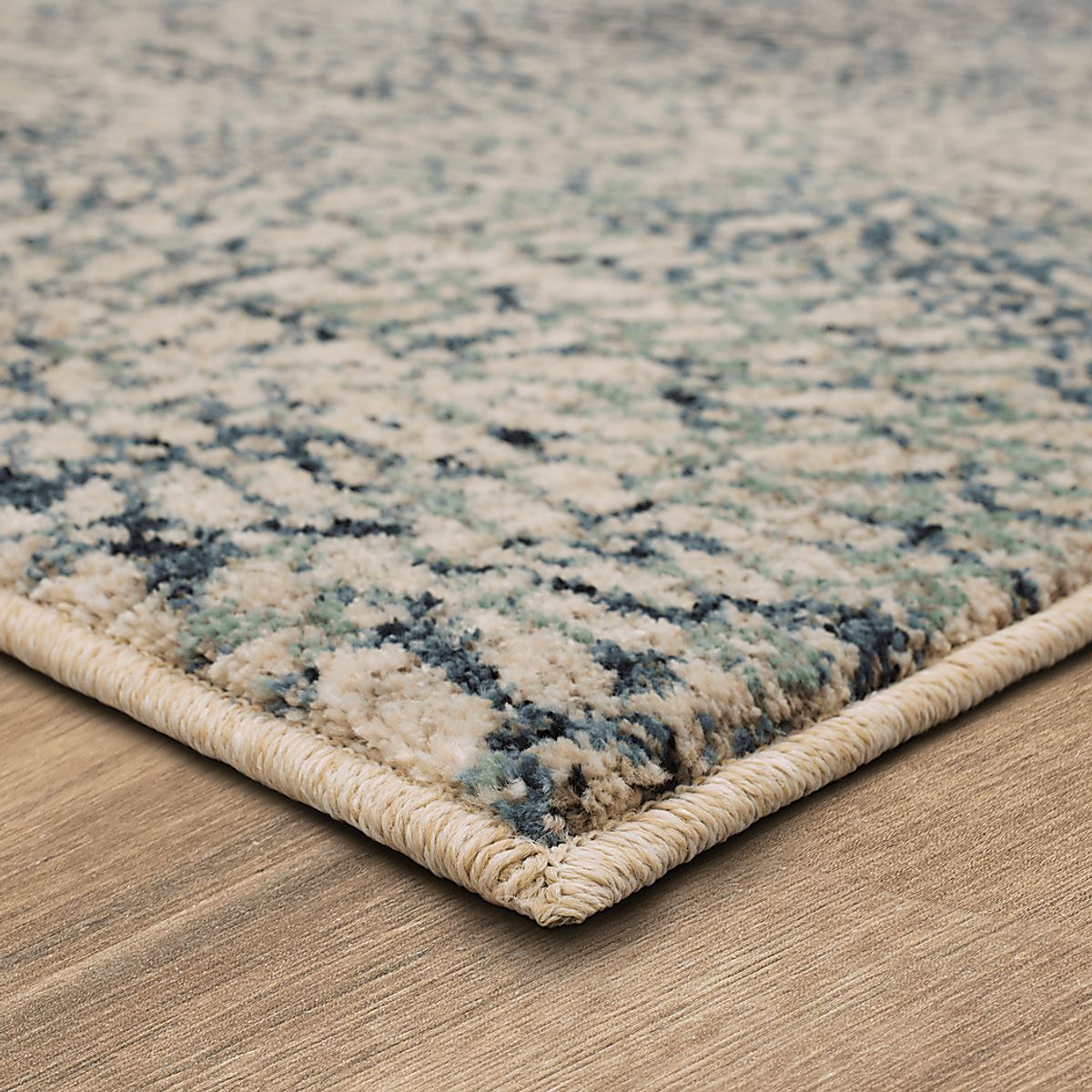 Drew & Jonathan Panavista Aqua Blue Rugs | Rooms to Go
