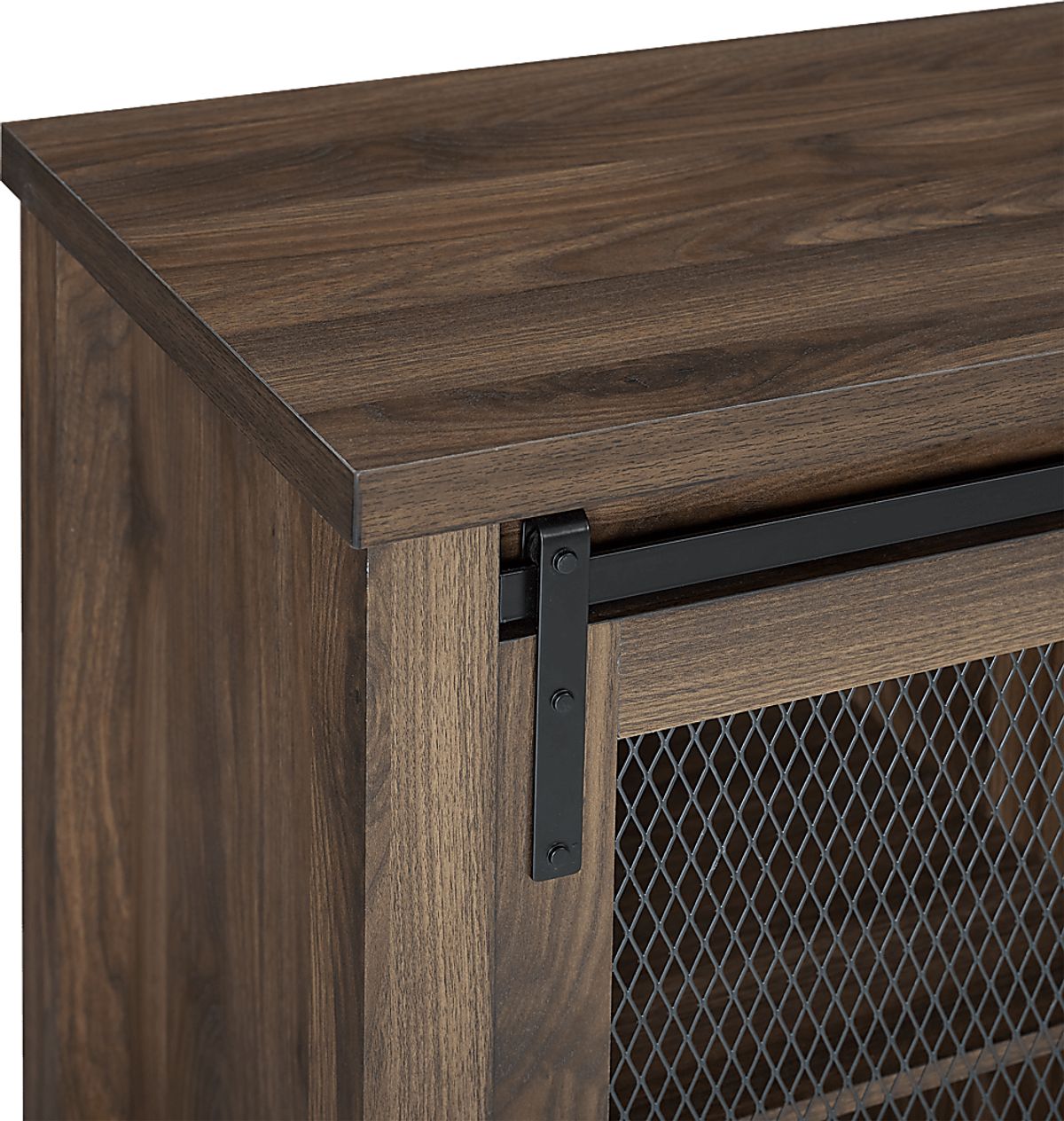 Parazine Walnut Dark Wood Console | Rooms to Go