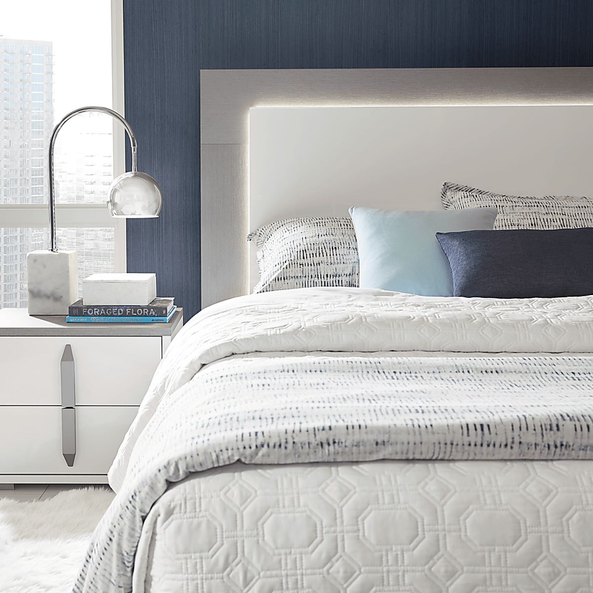 Park Slope 5 Pc White Colors,White King Bedroom Set With 3 Pc King ...
