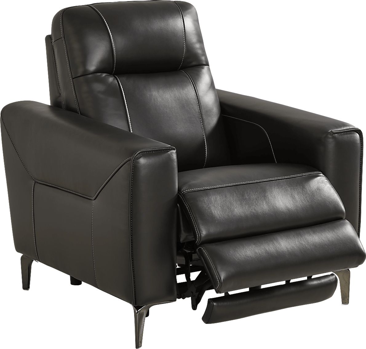 Parkside Heights Black Cherry Leather 8 Pc Living Room with Dual Power ...