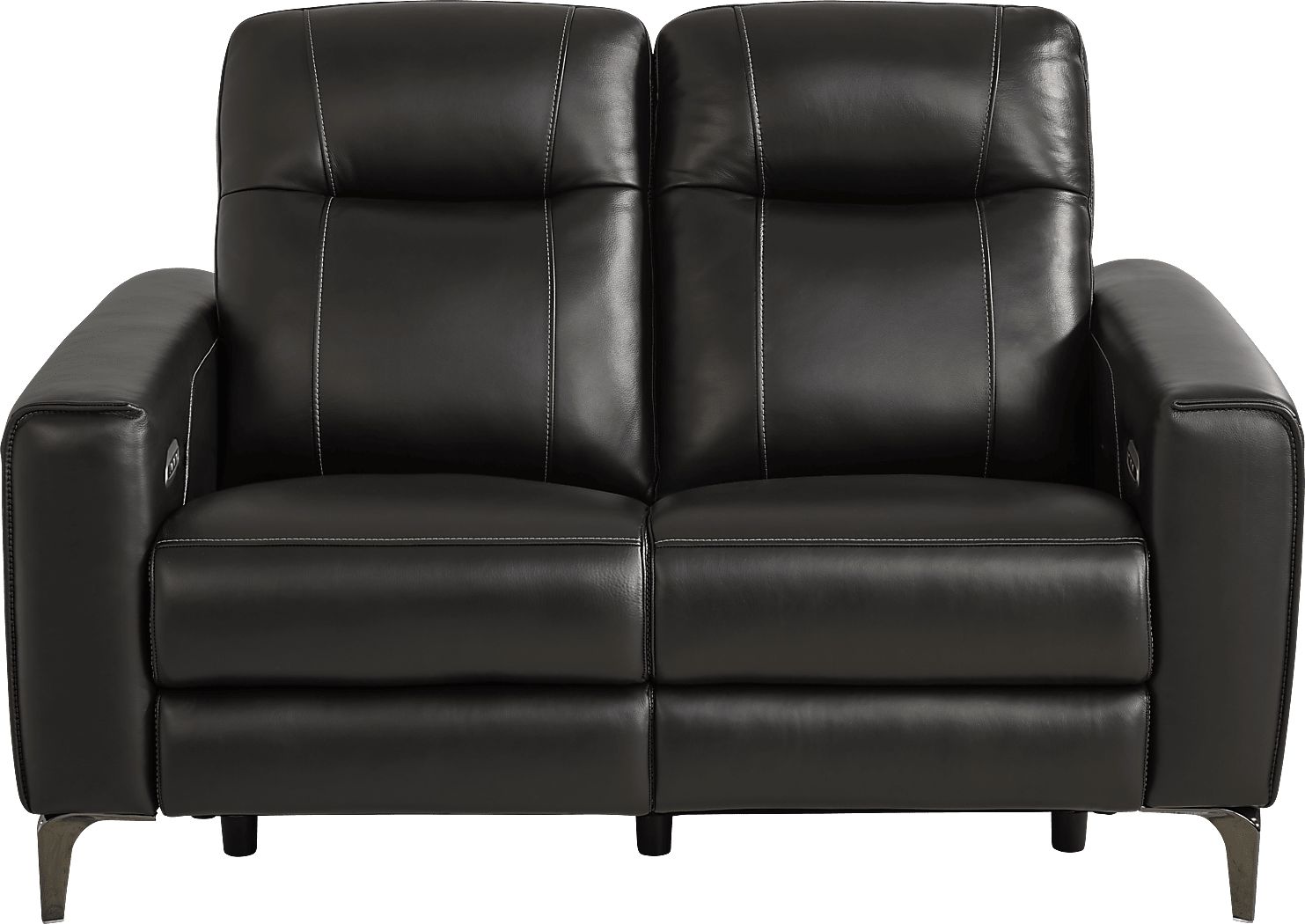 Drew & Jonathan Parkside Heights Black Cherry Leather Dual Power ...