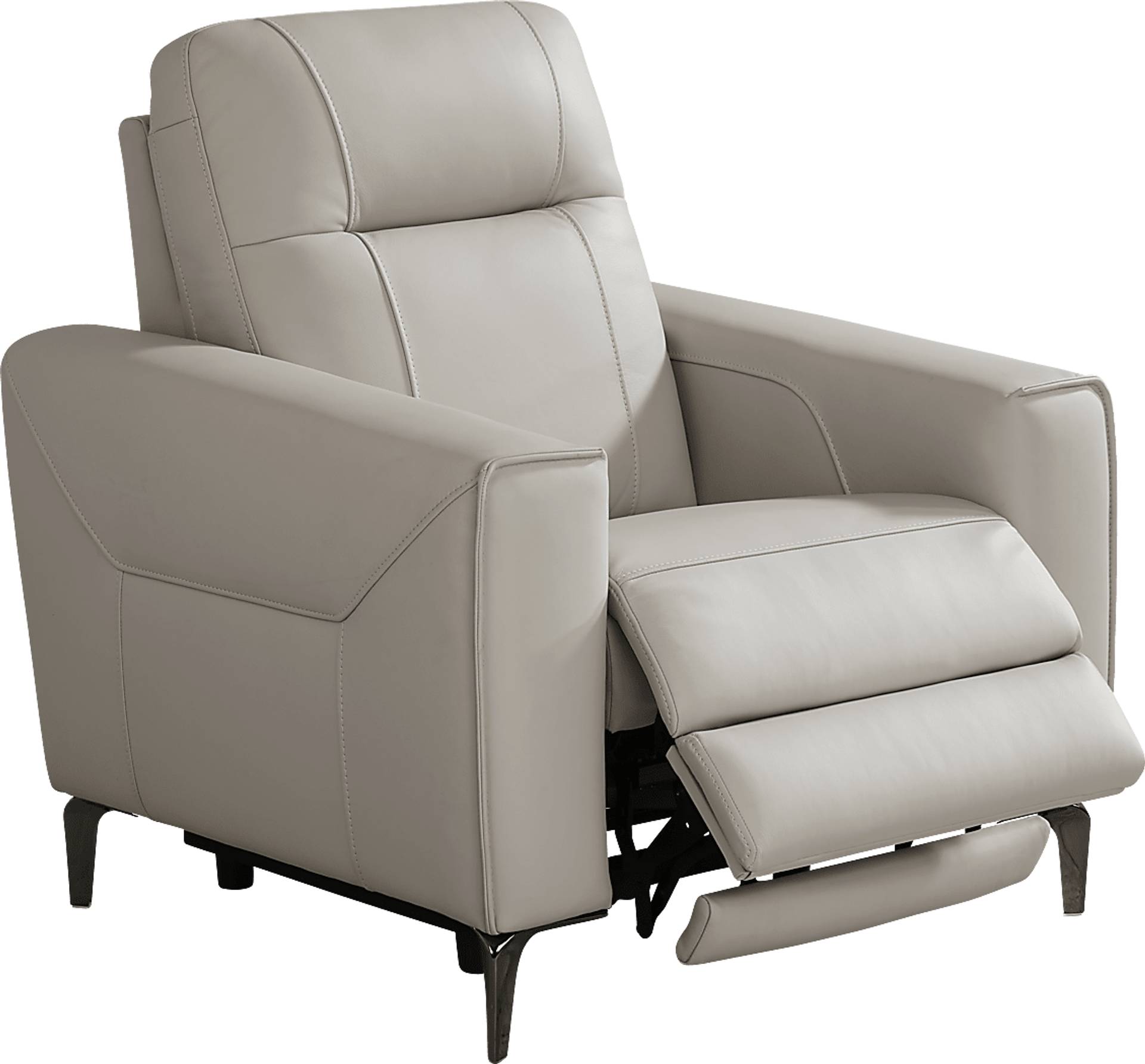 Drew & Jonathan Parkside Heights 3 Pc Gray Leather Dual Power Reclining ...
