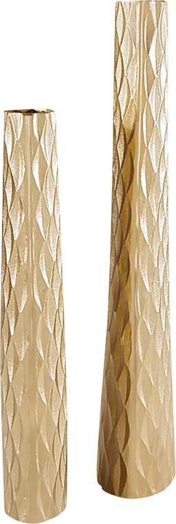 Parmley Gold Yellow Floor Vase, Set Of 2 | Rooms to Go