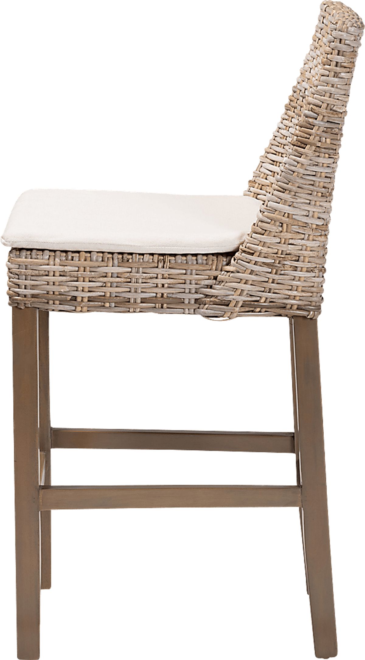 Paschall Taupe Beige Polyester Fabric Counter Stool | Rooms to Go