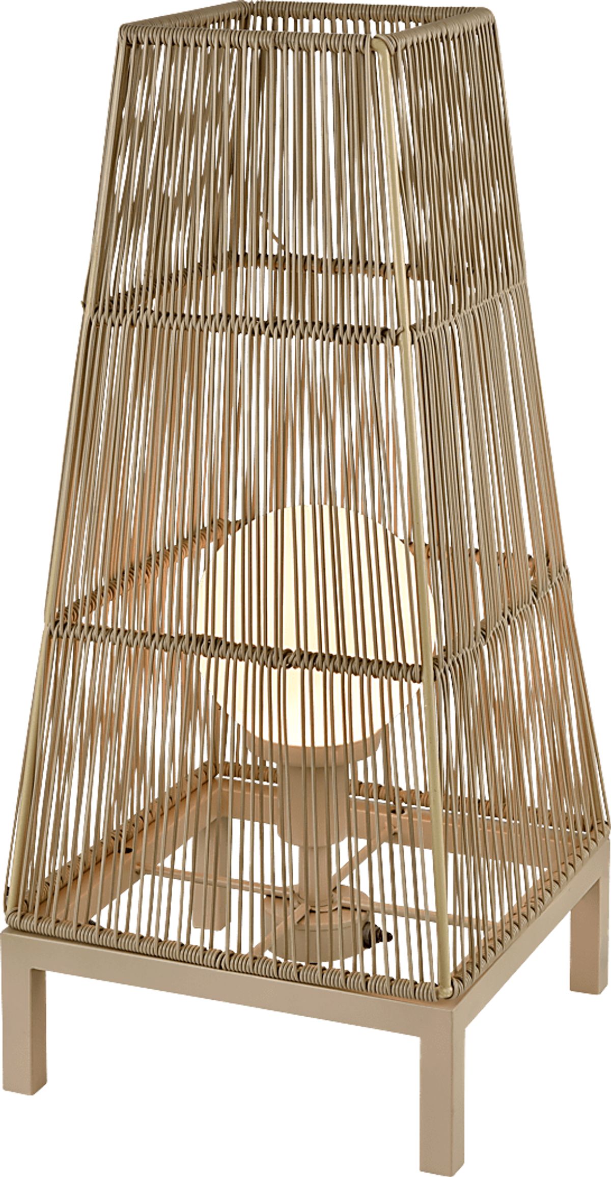 Pasque Post Brown Outdoor Floor Lamp | Rooms to Go
