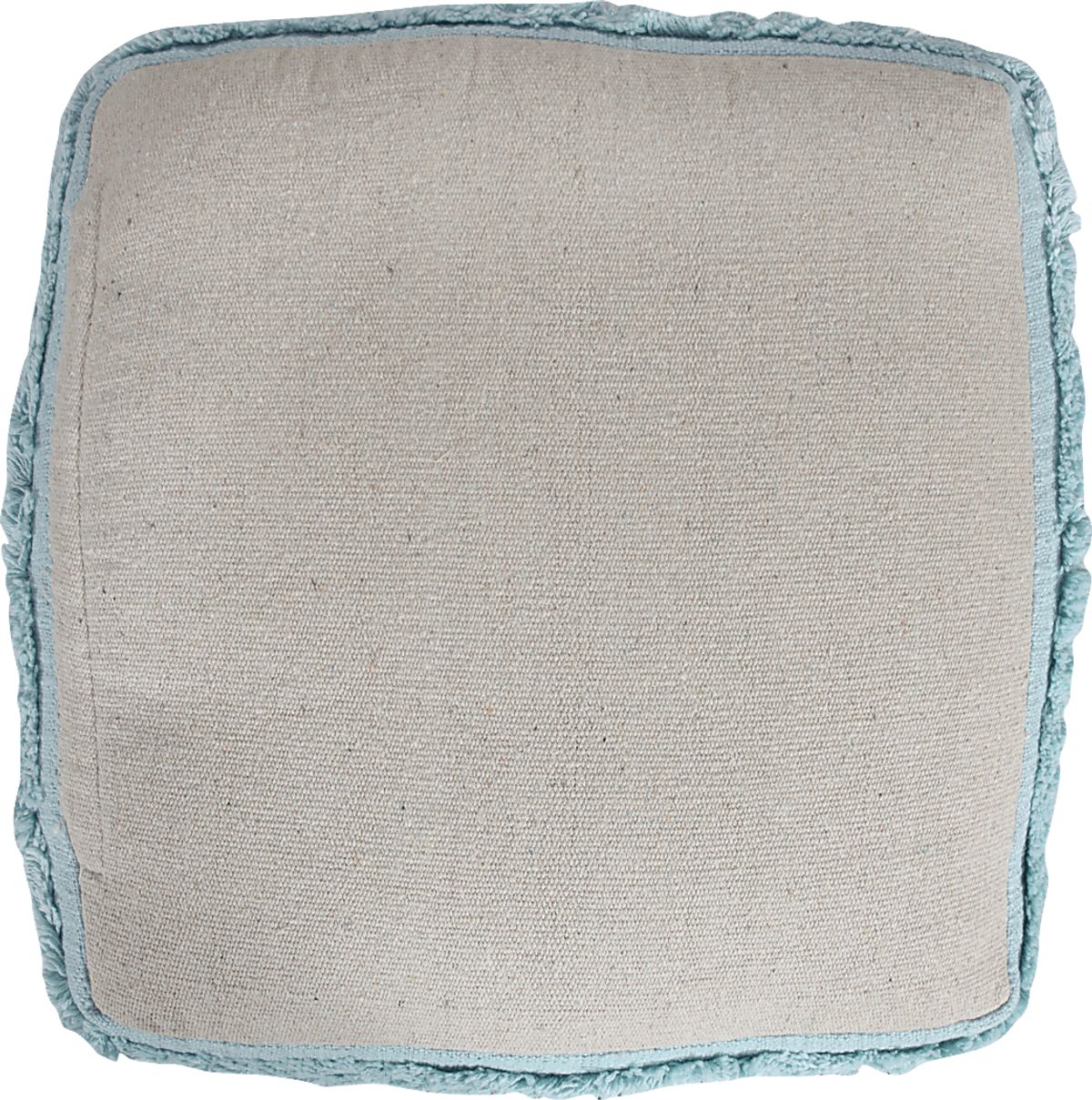 Patigi Blue Cotton Fabric Poufs | Rooms to Go