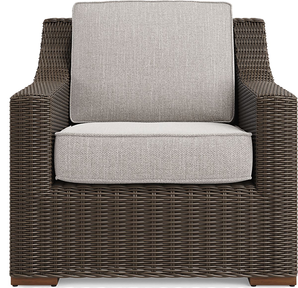 Patmos Brown Wicker Twine Outdoor Chair | Rooms to Go