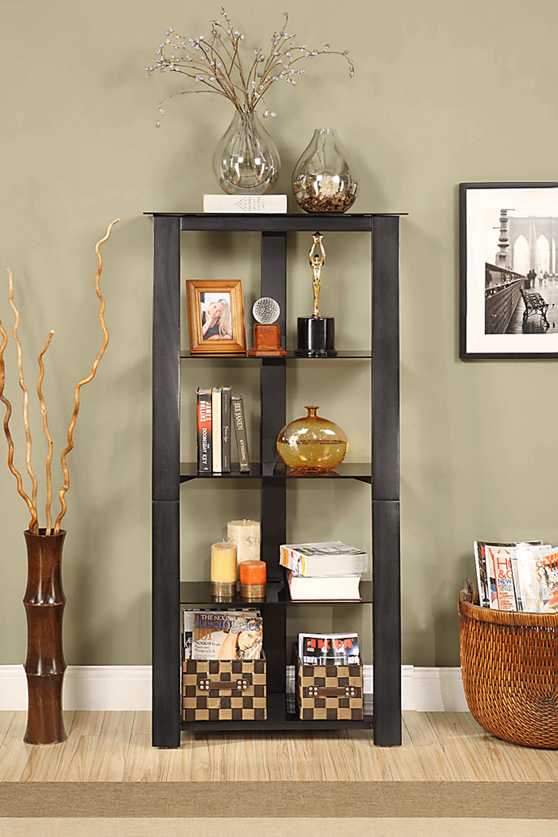 Patrick Gray Bookcase | Rooms to Go