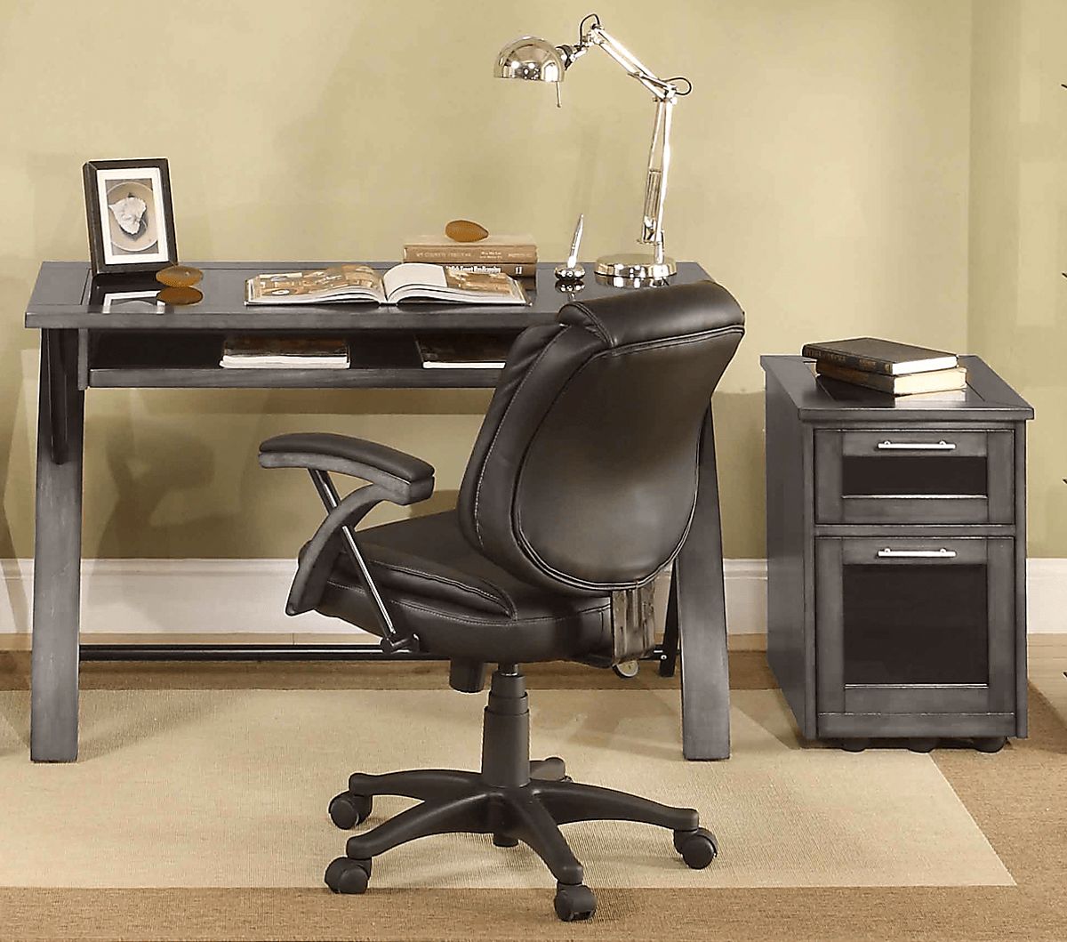 Patrick Gray Desk & Chair | Rooms to Go