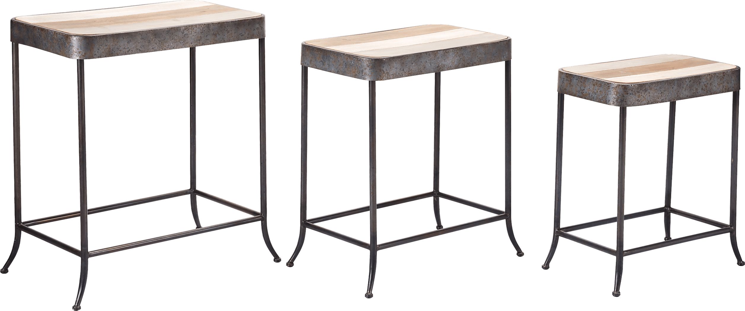 Paxton Point Brown Set of 3 Nesting Tables - Rooms To Go