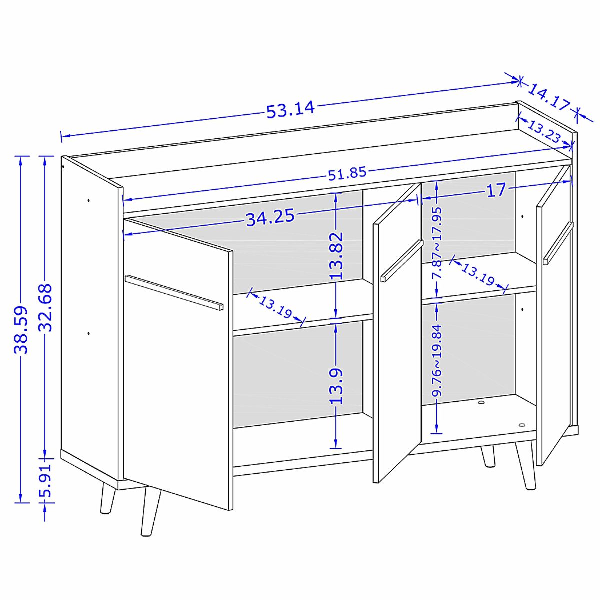Peachtube White Colors,White Sideboard | Rooms to Go
