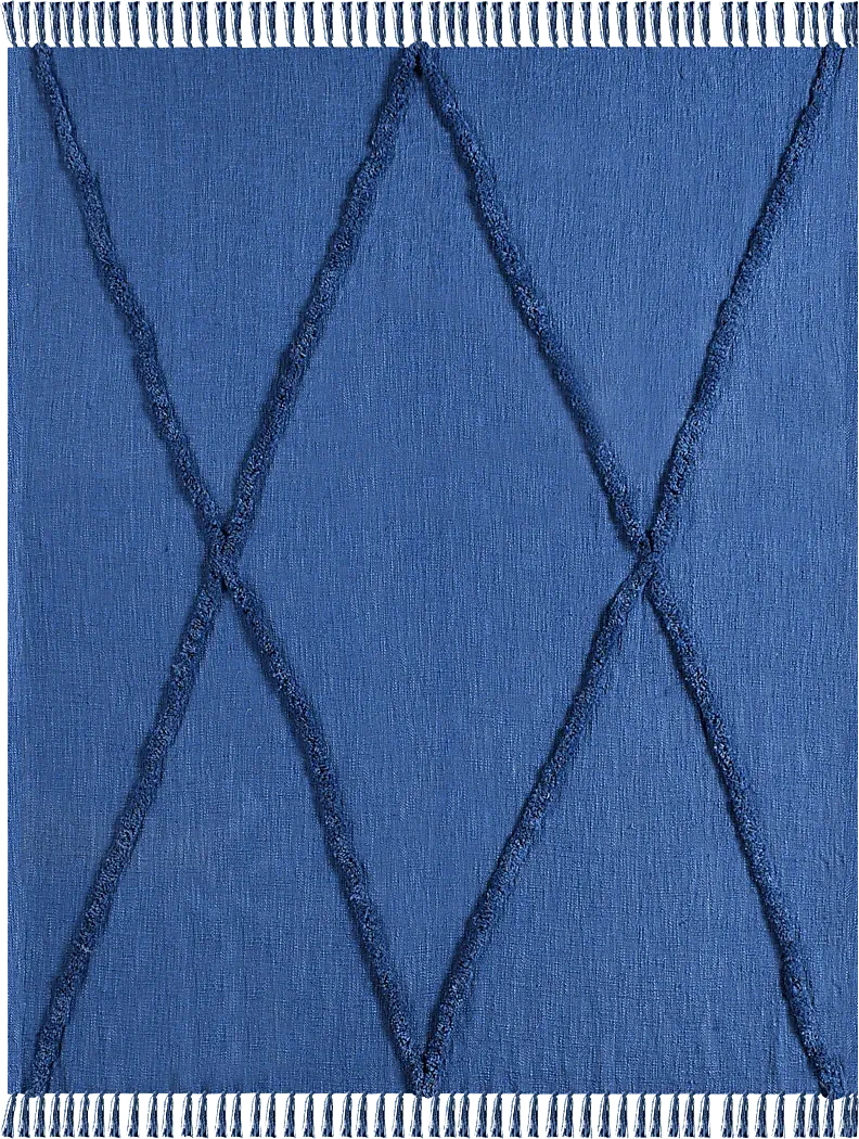 Peachwell Blue Throw Blanket | Rooms to Go