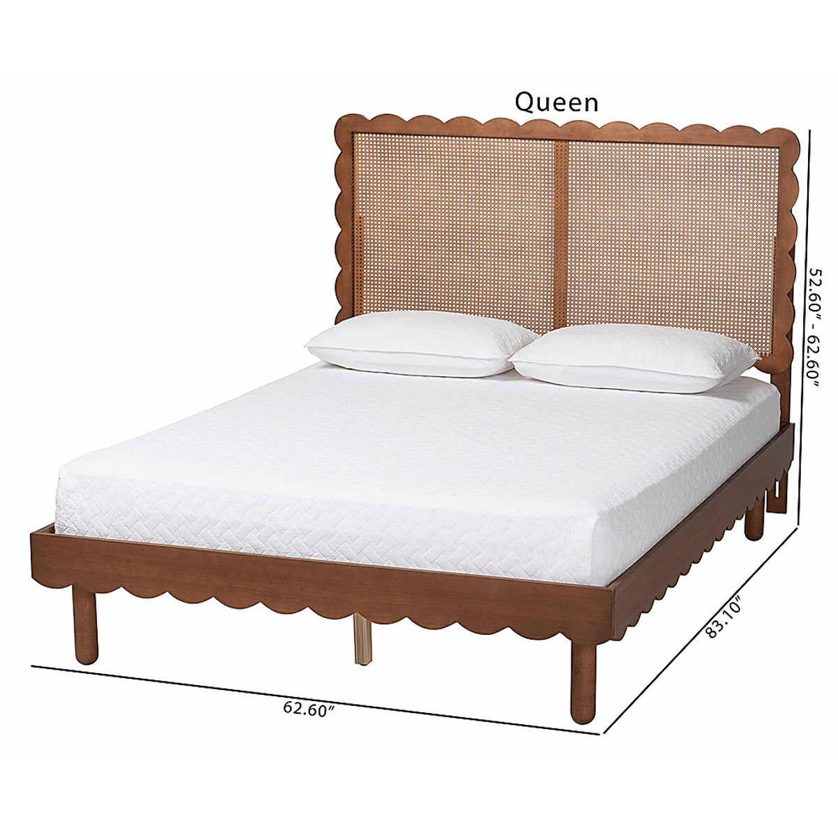 Pearlbar Brown Dark Wood Queen Bed | Rooms to Go