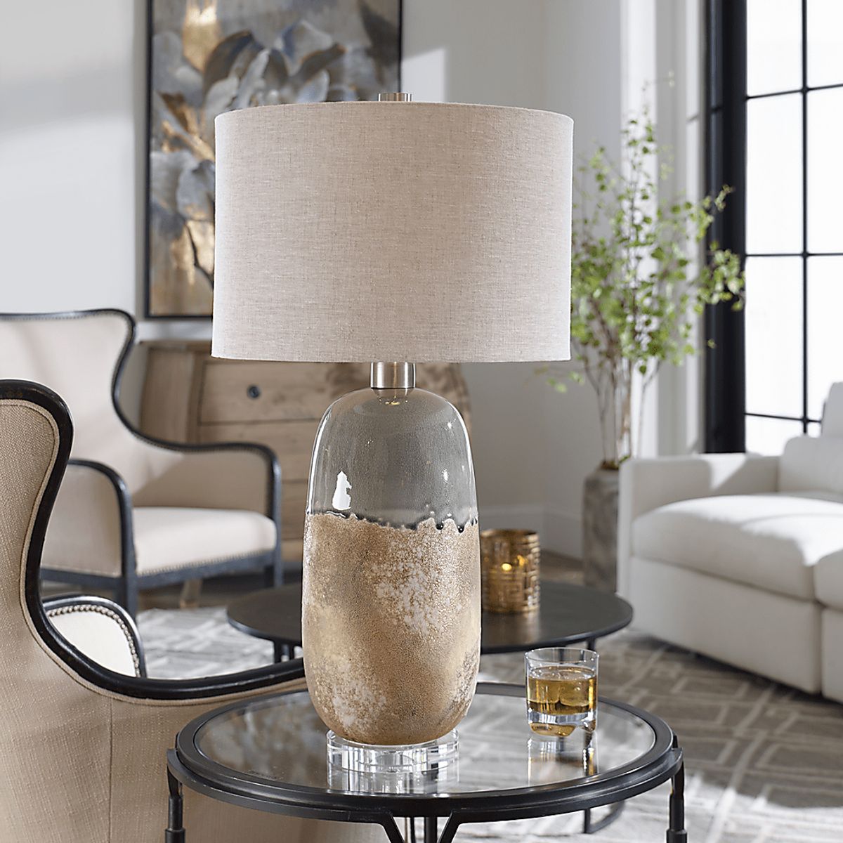 Pebbleton Gray Table Lamp | Rooms to Go